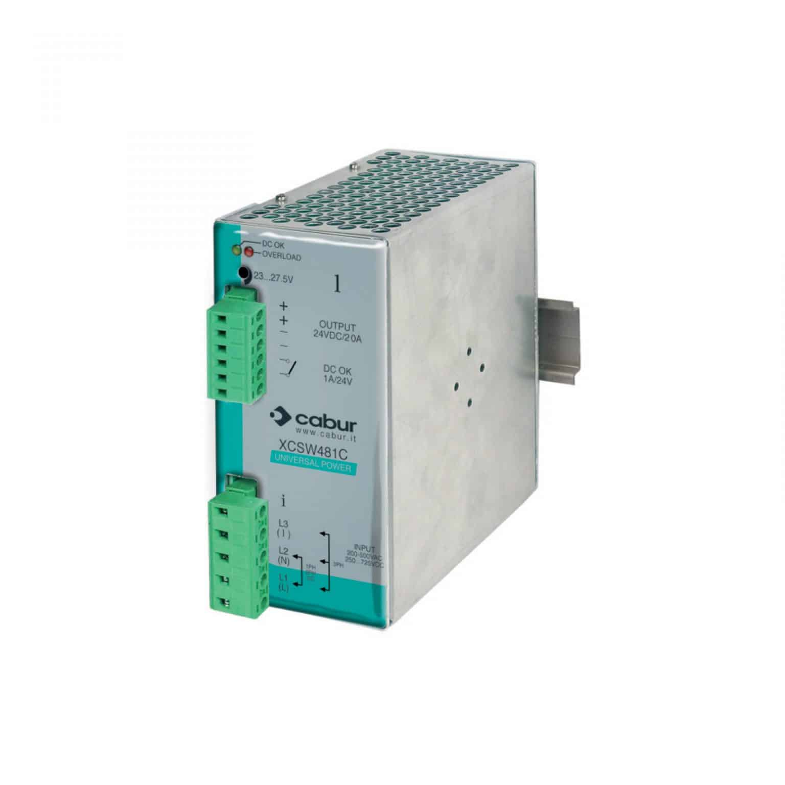 CABUR mod. XCSW241C alimentatore mono-bi-trifase serie CSW