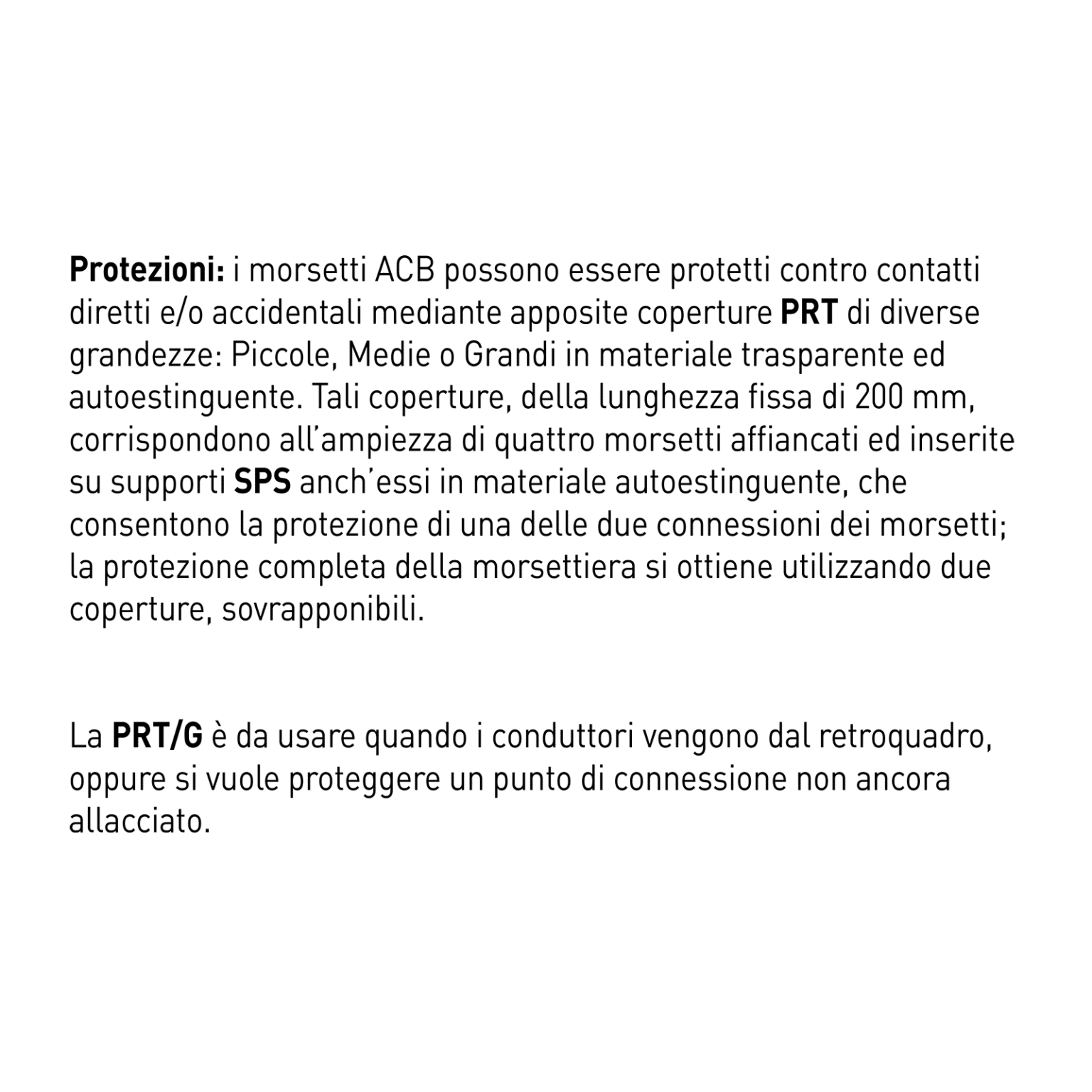 CABUR mod. AC100 bolt connection terminal blocks of the ACB SERIES