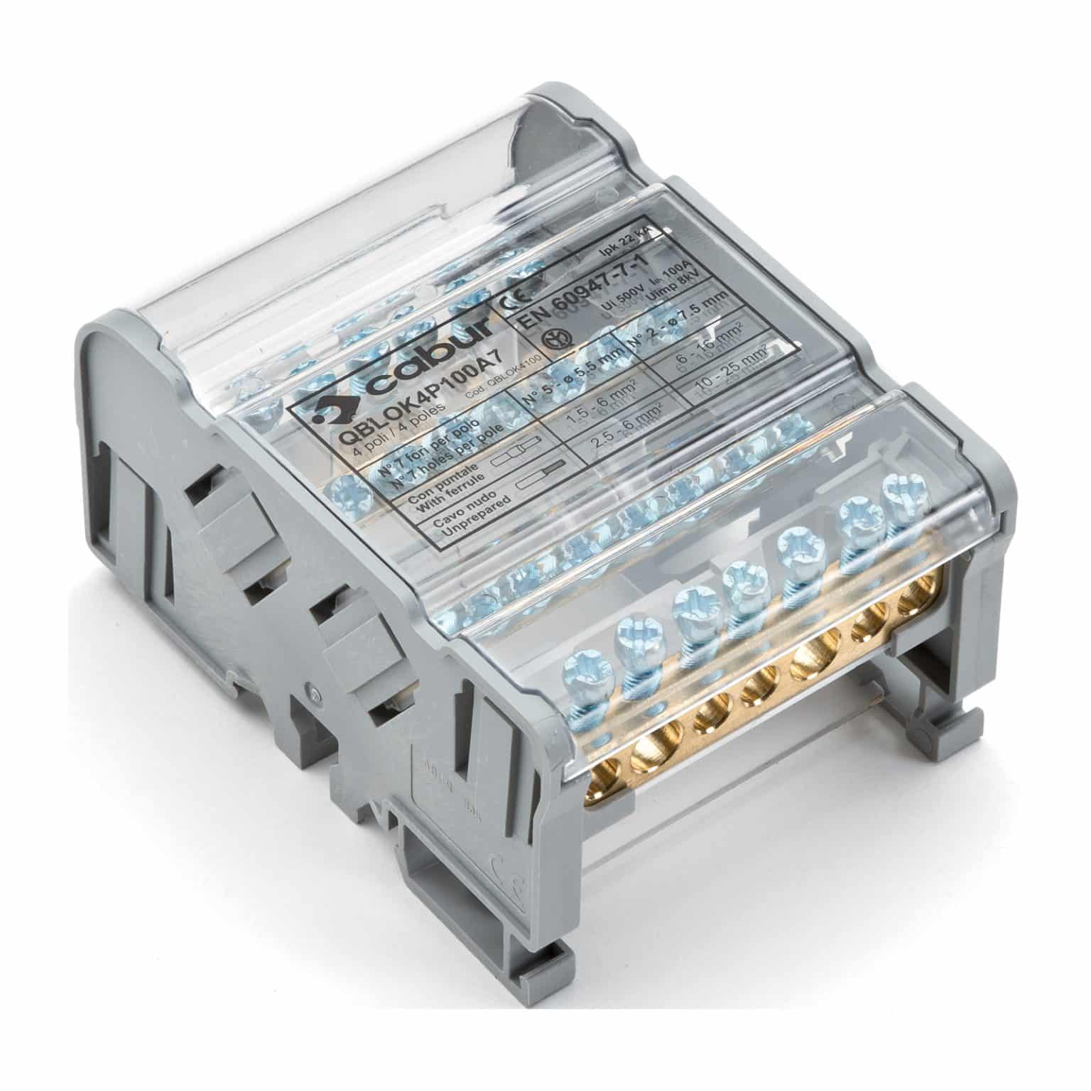 CABUR mod. QBLOK4161U distribution terminal board