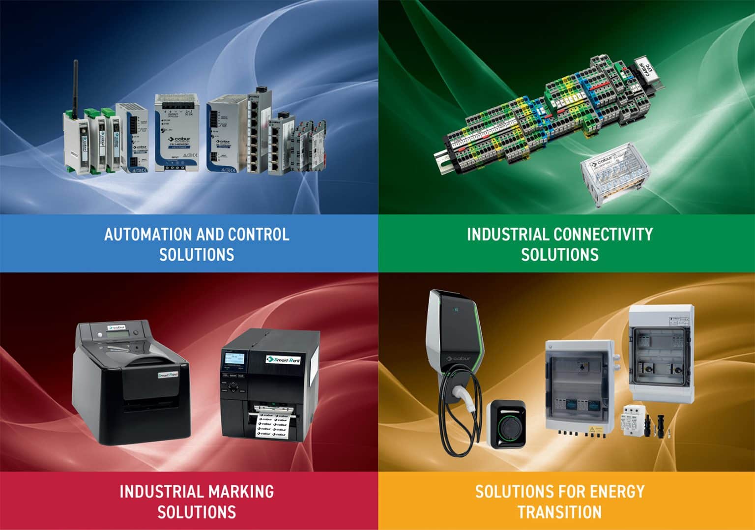 Cabur solutions for the electrotechnical and electronic industry since 1952